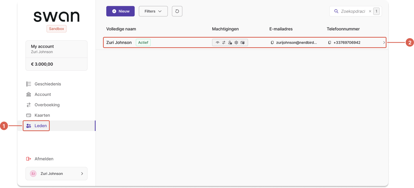 Je e-mailadres aanpassen – SWAN Support
